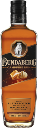 Bundaberg Campfire Butterscotch Macadamia Rum 700ML - Liquor Legends