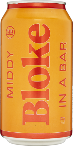 Bloke In A Bar Mid Strength Lager Can 1X375ML - Liquor Legends