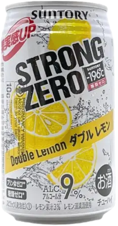 Suntory -196 Strong Zero Double Lemon 9% 1X350ML - Liquor Legends