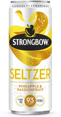 Strongbow Seltzer Pineapple & Passionfruit Can 24X330ML - Liquor Legends