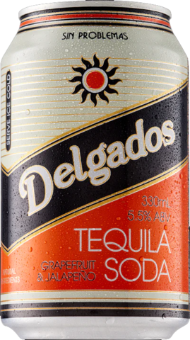 Delgados Grapefruit & Jalapeno Tequila Soda Can 1X330ML - Liquor Legends