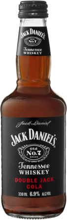 Jack Daniels Double Jack & Bottle 1X330ML - Liquor Legends