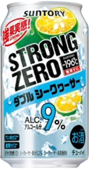 Suntory -196 Strong Zero Double Flat Lemon 1X350ML - Liquor Legends
