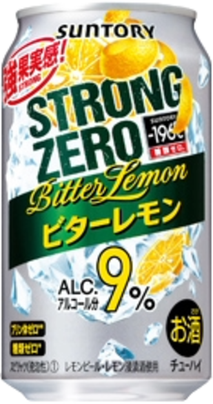 Suntory -196 Strong Zero Bitter Lemon 1X350ML - Liquor Legends