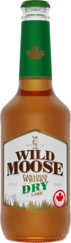 Wild Moose Canadian Whisky & Dry With Lime 4.8% 330mL Bottle - Liquor ...