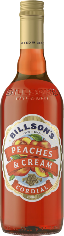 Billsons Peaches & Cream Cordial 700ML - Liquor Legends