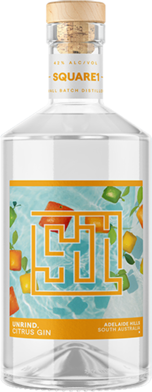 Square 1 Unrind Citrus Gin 700ML - Liquor Legends