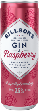 Billsons Gin & Raspberry Can 1X355ML - Liquor Legends