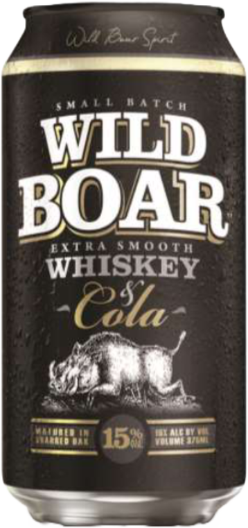 Wild Boar 15% Whiskey & Cola Can 1X375ML - Liquor Legends