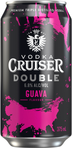 Vodka Cruiser Double Guava Can 1X375ML - Liquor Legends