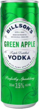 Billsons Vodka & Green Apple Can 1X355ML - Liquor Legends