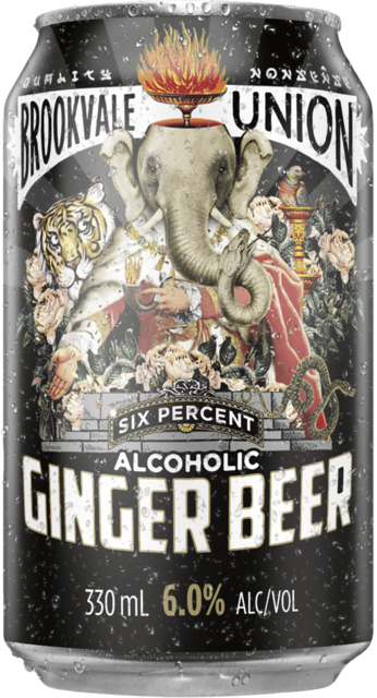 Brookvale Union 6% Ginger Beer Can 1x330ML - Liquor Legends
