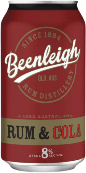Beenleigh OP Rum & Cola 8% Can 24X375ML - Liquor Legends