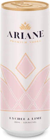 Ariane Lychee & Lime Can 1X330ML - Liquor Legends