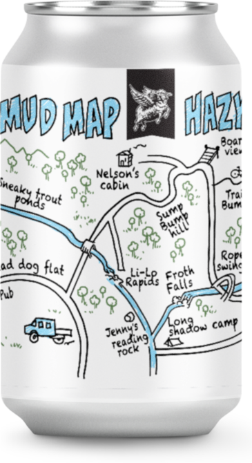 New England Mud Map Hazy Can 1X375ML - Liquor Legends