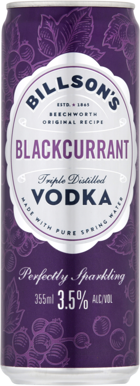 Billsons Vodka & Blackcurrent Can 1X355ML - Liquor Legends