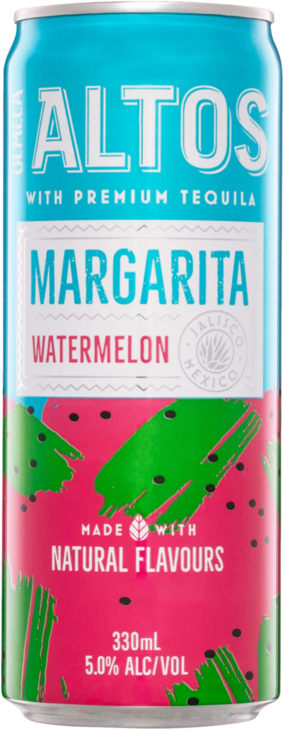 Altos Watermelon Can 24X330ML - Liquor Legends