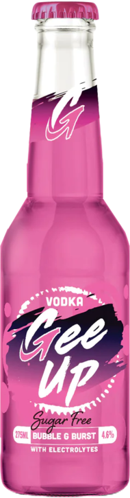 Gee Up Sugar Free Bubblegum Burst Btl 4X275ML - Liquor Legends