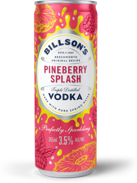 Billsons Vodka & Pineberry Can 1X355ML - Liquor Legends