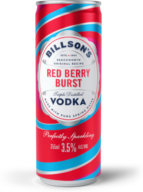 Billsons Vodka & Red Berry Can 1X355ML - Liquor Legends
