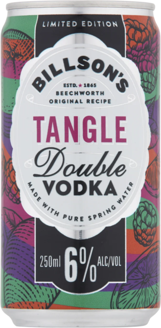 Billsons Tangle Double Vodka Can 1X250ML - Liquor Legends