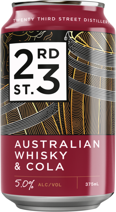 Twenty Third St Australian Whisky Cola 5% Can 1X375ML - Liquor Legends