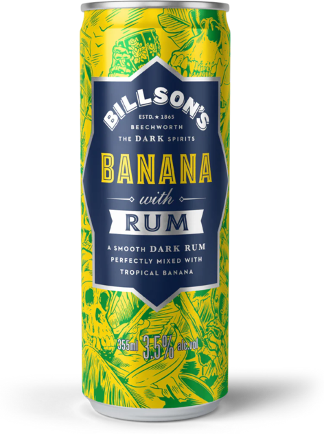 Billsons RUM & Banana Can 1X355ML - Liquor Legends