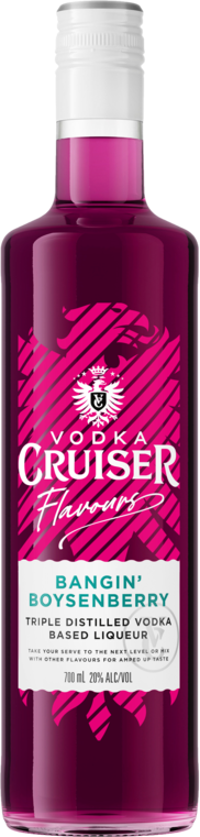 Vodka Cruiser Flavours Bangin Boysenberry 20% 700ML - Liquor Legends