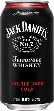 Jack Daniels Double Jack & Cola Can 1X375ML - Liquor Legends