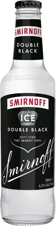 Smirnoff Ice Double Black Bottle 1x300ML - Liquor Legends