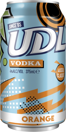 UDL Vodka Orange Can 1X375ML - Liquor Legends