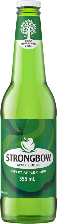 Strongbow Sweet Apple Bottle 1X355ML - Liquor Legends