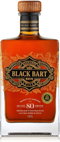 Black Bart Spiced Rum 700ML - Liquor Legends