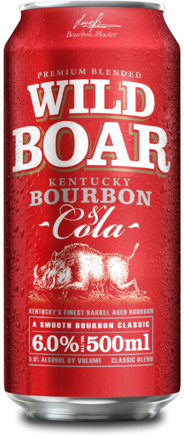 Wild Boar Bourbon & Cola 6% Can 1X500ML - Liquor Legends