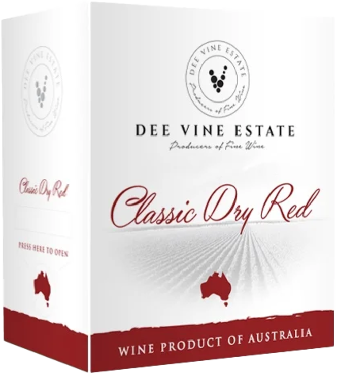 Dee Vine Estate Dry Red Cask 4LT - Liquor Legends