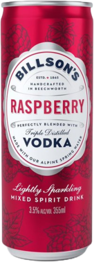 Billson's Vodka & Raspberry Can 4X355ML - Liquor Legends